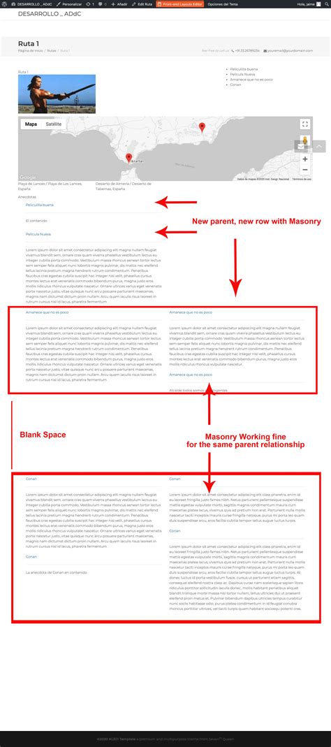 Masonry Posts On A Nested View Toolset
