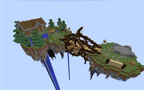 Floating Island Schematic Minecraft Flying Island Map Te