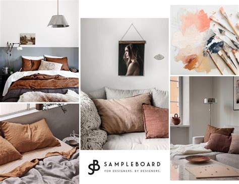 rust color trend and how to use it in interiors sampleboard grey