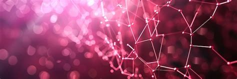 Premium Photo Abstract Flashing Connected Digital Data Nodes And
