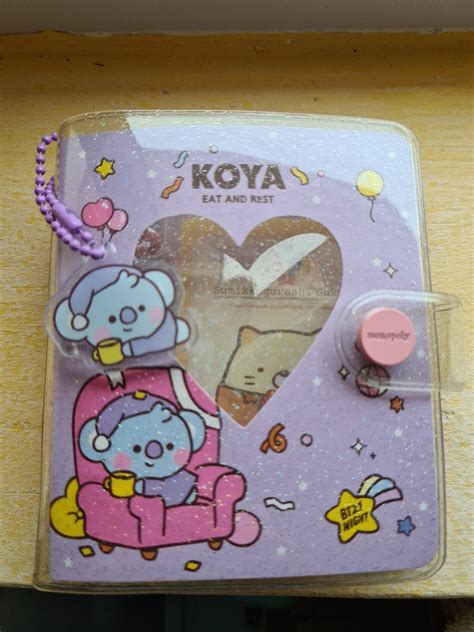 Bt21 Koya Monopoly Mini Pc Binder Hobbies And Toys Memorabilia