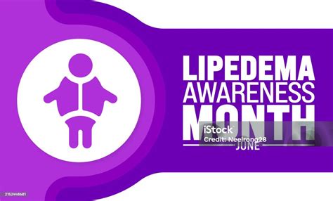June Is Lipedema Awareness Month Background Template Holiday Concept