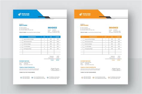 Premium Vector Two Sheets Of Paper That Say Invoice