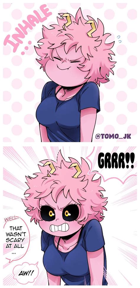 Mina Trying To Be Scary By Tomojk Mina Ashido Comic Mina Ashido