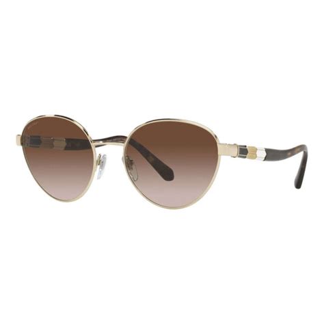 Bulgari Womens 55 Mm Pale Gold Sunglasses Shopsimon
