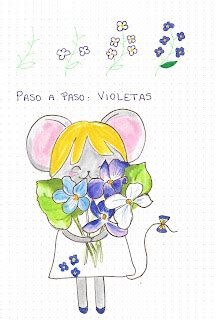 Qué puedo hacer hoy Dibujo paso a paso violetas