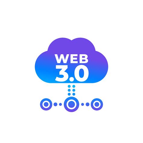Web 3 0 Vector Icon With A Cloud 17112392 Vector Art At Vecteezy