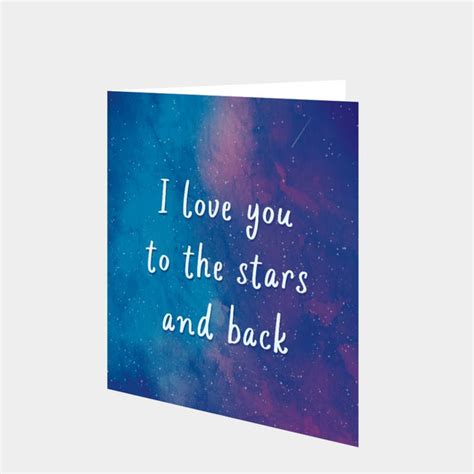 I Love You To The Stars And Back Card Boomf