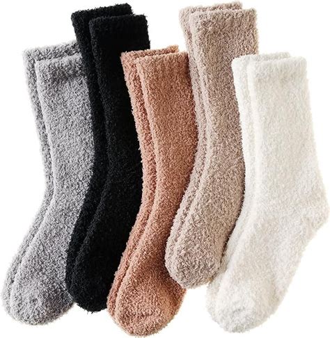 Velice Womens Fuzzy Socks Soft Cozy Fluffy Slipper Socks Winter Warm
