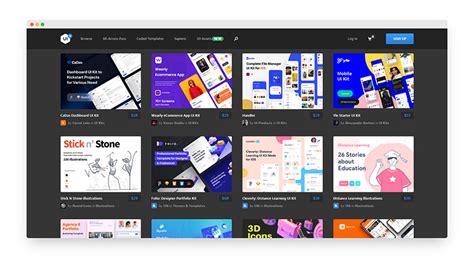 UI8 全球著名UI设计资源素材站 Boss设计