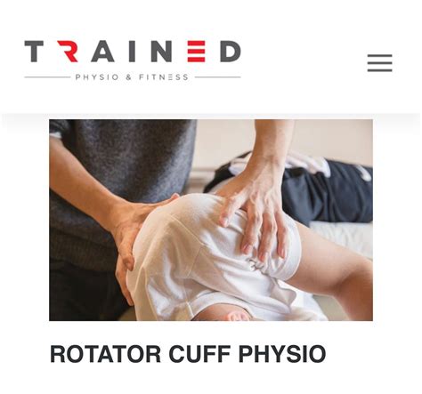 What Is A Rotator Cuff Tear Trained Physio And Fitness
