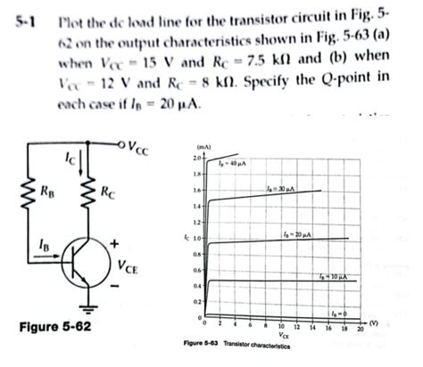 Solved Mot The De Load Line For The Transistor Circuit Chegg Com
