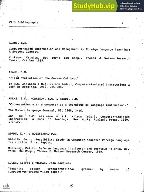 A Bibliography Of Computer Aided Language Learning Pdf Educational Assessment Education