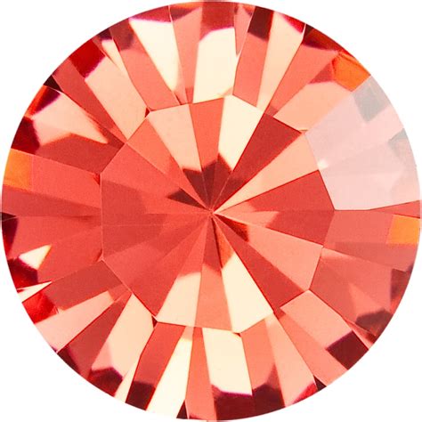 90350 Preciosa MC Chaton MAXIMA SS39 8mm D Foiled Padparadscha Beadhouse