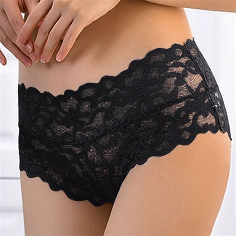 Aayomet Briefs For Women Panties For Women Crochet Lace Lace Up Panty