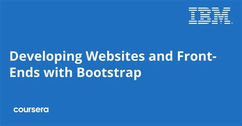 Developing Websites And Front Ends With Bootstrap Coursera