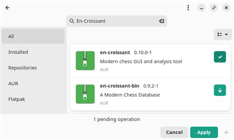 En Croissant Gui Chess Toolkit Linuxlinks