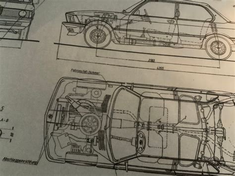 Bmw E21 315 Design Drawing Art Work Blueprint
