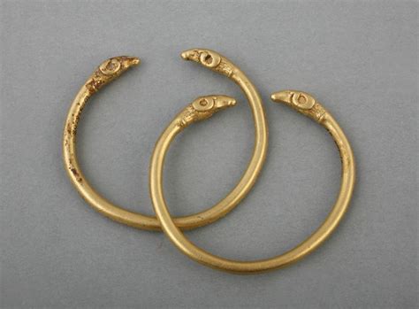 Pair Of Bracelets With Rams Head Finialsvani Western Georgia Ca 450