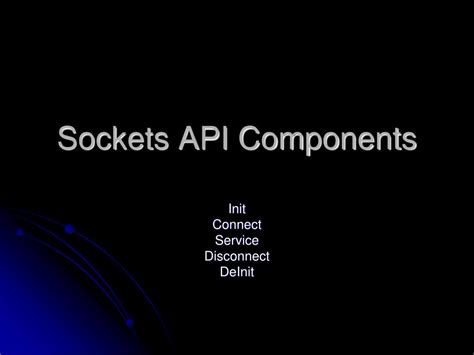 PPT Sockets PowerPoint Presentation Free Download ID