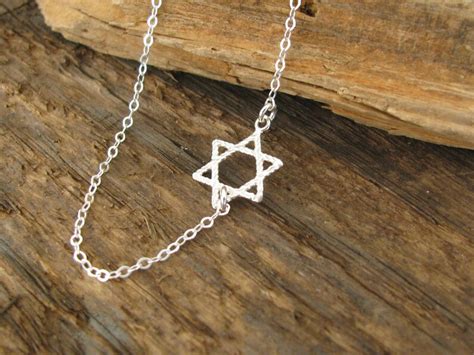 Collier étoile De David Collier étoile Juive Bijoux Juifs Argent