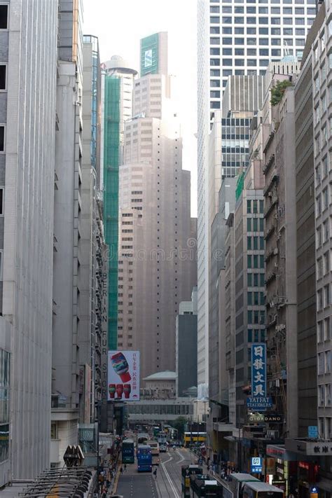 Kontorsbyggnader Och Kommersiella Byggnader I Centrala Delar Av Hong Kong 19 Nov 2005