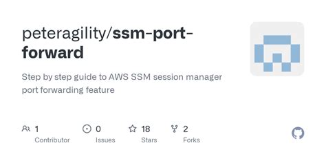 GitHub Peteragility Ssm Port Forward Step By Step Guide To AWS SSM