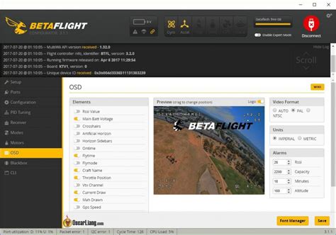 Configuración del OSD de Betaflight Tienda y Tutoriales Arduino