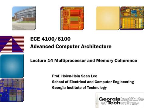 Ppt Ece 41006100 Advanced Computer Architecture Lecture 14