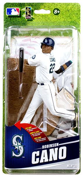 Mcfarlane Toys Mlb Seattle Mariners Sports Picks Series 33 Robinson Cano Action Figure White