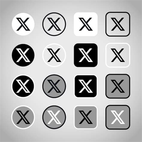 Premium Vector Set Of Twitter New Logos Editorial Vector Icons