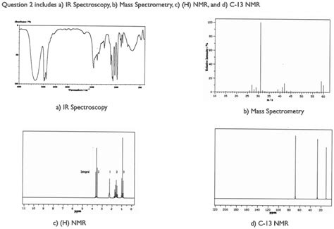 A Determine The Molecular Formula B Determine The Structural
