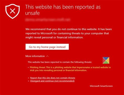 Windows SmartScreen Filter Warning Messages Explained