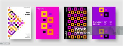 Tata Letak Spanduk Geometris Template Flyer Kreatif Desain Latar