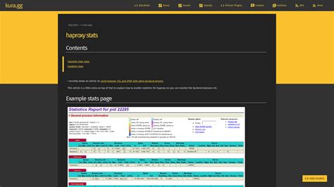 haproxy stats
