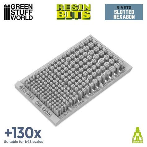 Micro Rivets Hexagon Green Stuff World 517445