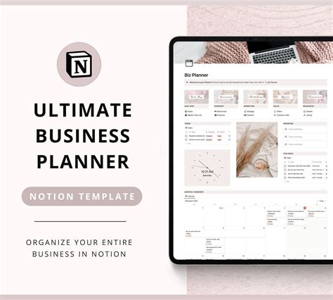 Notion Business Planner Template Julia On Purpose