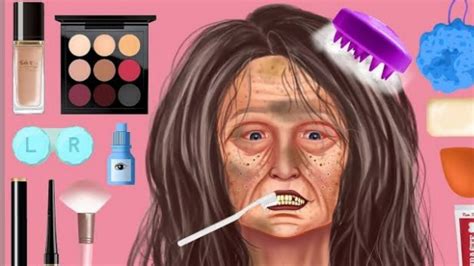 Asmr Homeless Old Woman Transformation Makeup Animation Youtube
