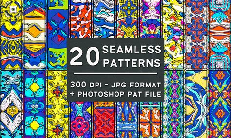 Free Download Seamless Tiling Patterns Set Hg Designs