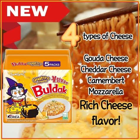 Samyang Buldak Quattro Cheese Hot Chicken Ramen Asian Needs