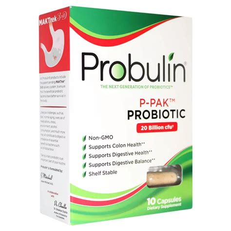 Probulin P Pak Probiotic Cap 10s Dermame