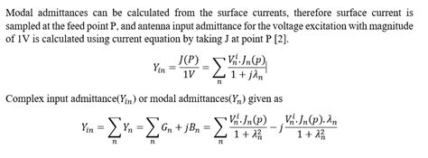 Admittance Calculation CMA Altair Community