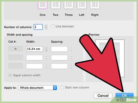 Как добавить колонки в документ Microsoft Word