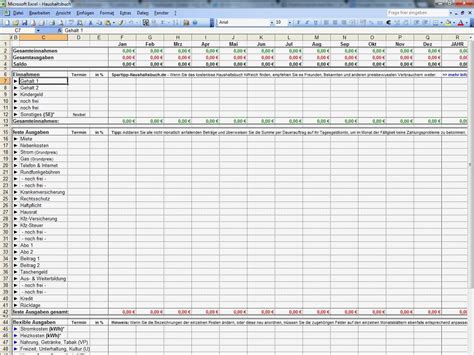 Private Buchhaltung Excel Vorlage Angenehm Excel Haushaltsbuch Download