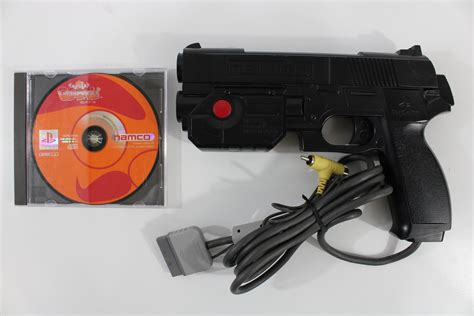 Namco Npc 103 Guncon Light Gun Controller W Gunbarl Playstation B