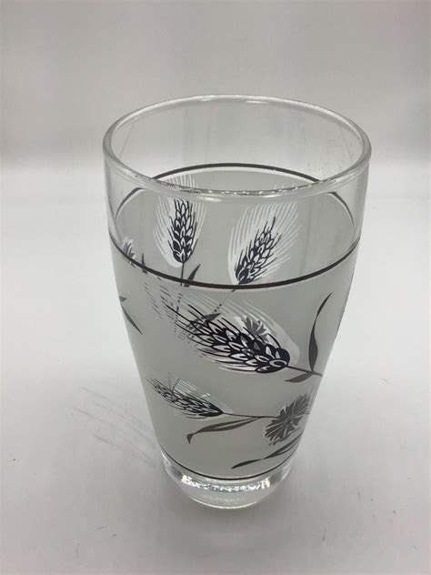 1960s Libby Glasses Mid Century Modern Frosted Starlyte And Frosted
