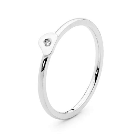 White Gold Stackable Circle Ring Allure South Sea Pearls