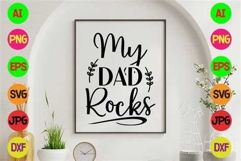 My Dad Rocks Svg Graphic By Jpstock · Creative Fabrica