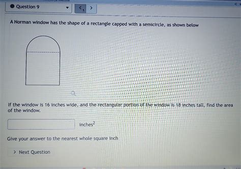 solved a norman window has the shape of a rectangle capped