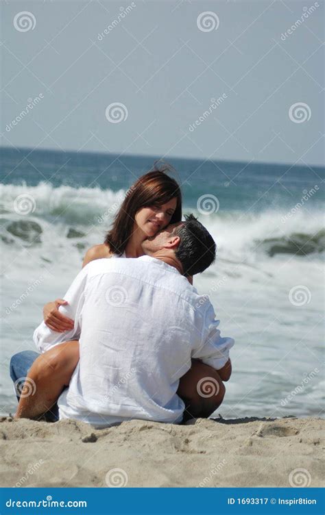 Lovers On The Beach Stock Image Image Of Woman Enjoy 1693317